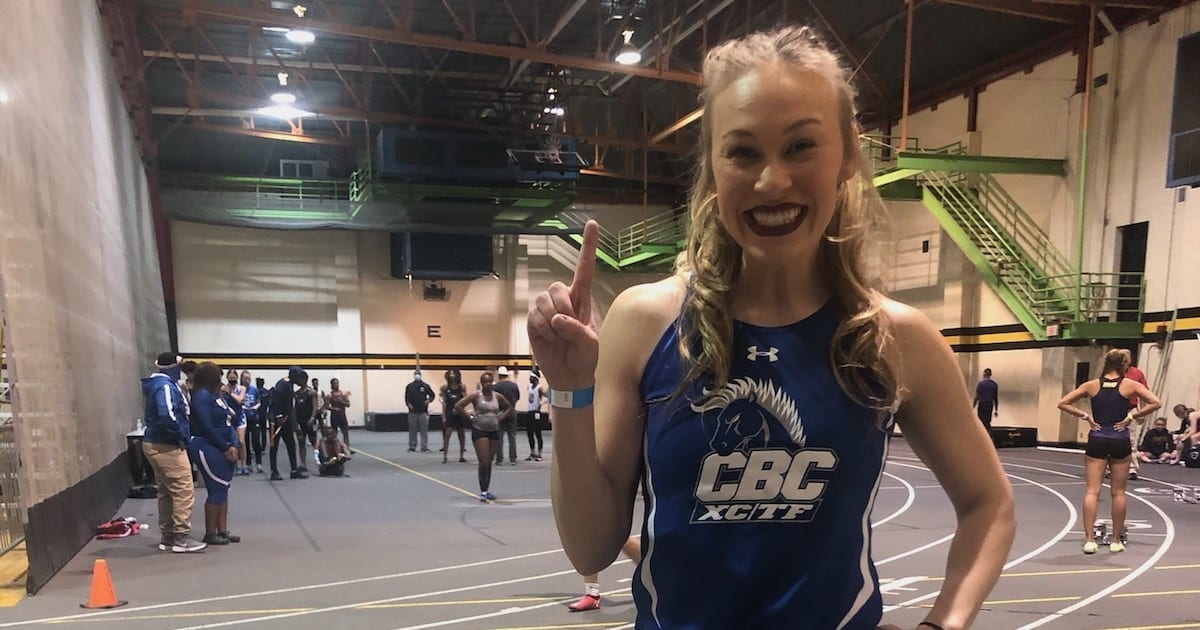 501 LIFE Magazine | Swaim makes history in first indoor track event