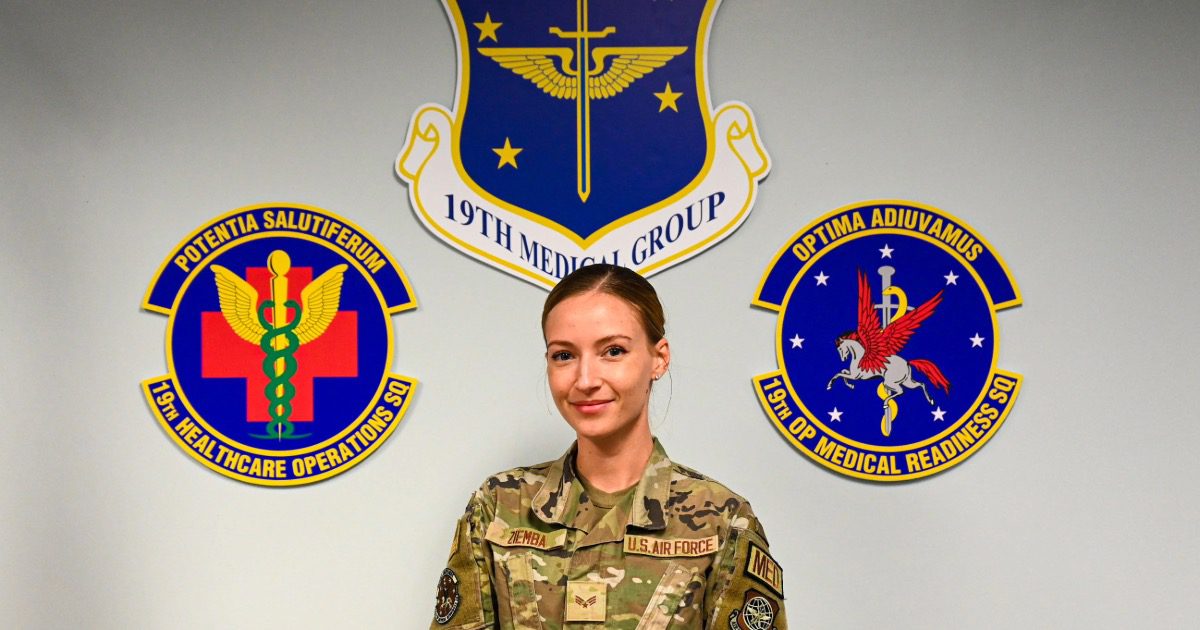 501 LIFE Magazine | Military Service Award received by Senior Airman Ziemba